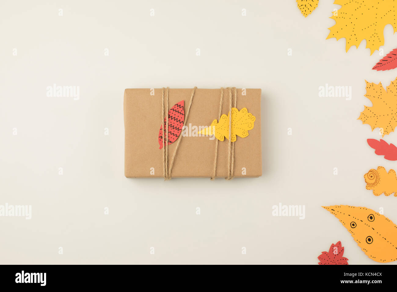 autumn gift box Stock Photo - Alamy