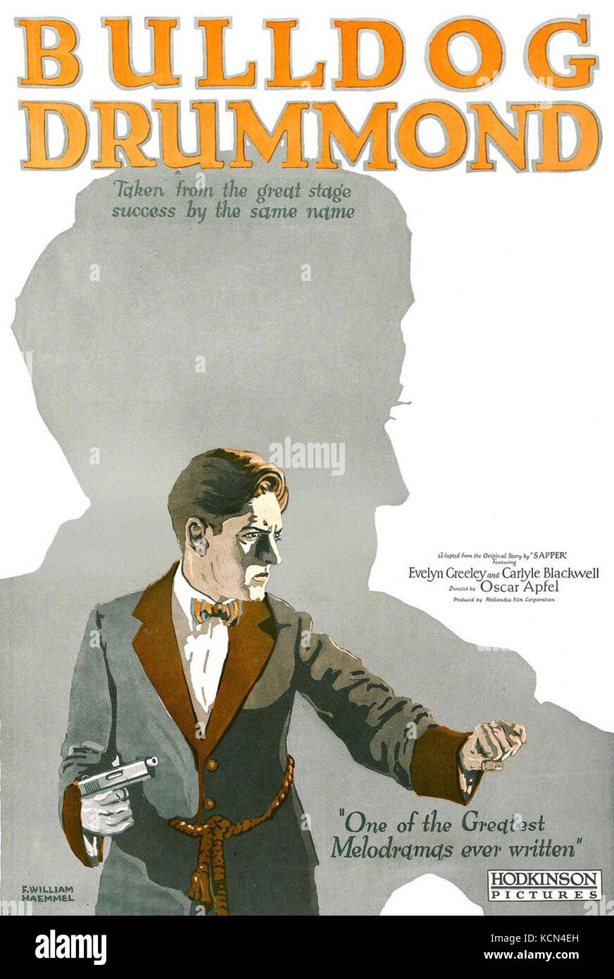 Bulldog Drummond Poster Stock Photo - Alamy