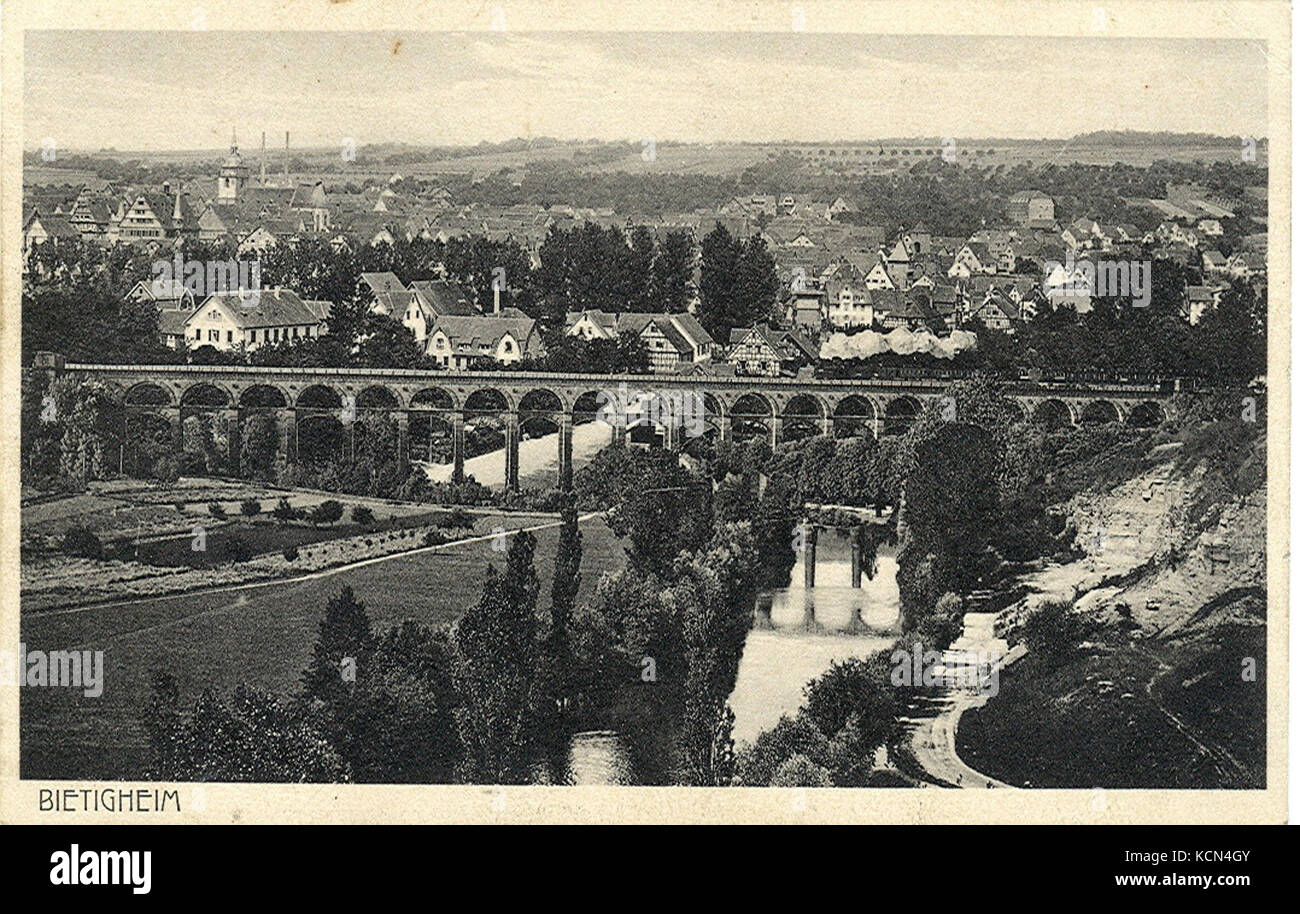 Bietigheim Postcard Stock Photo - Alamy