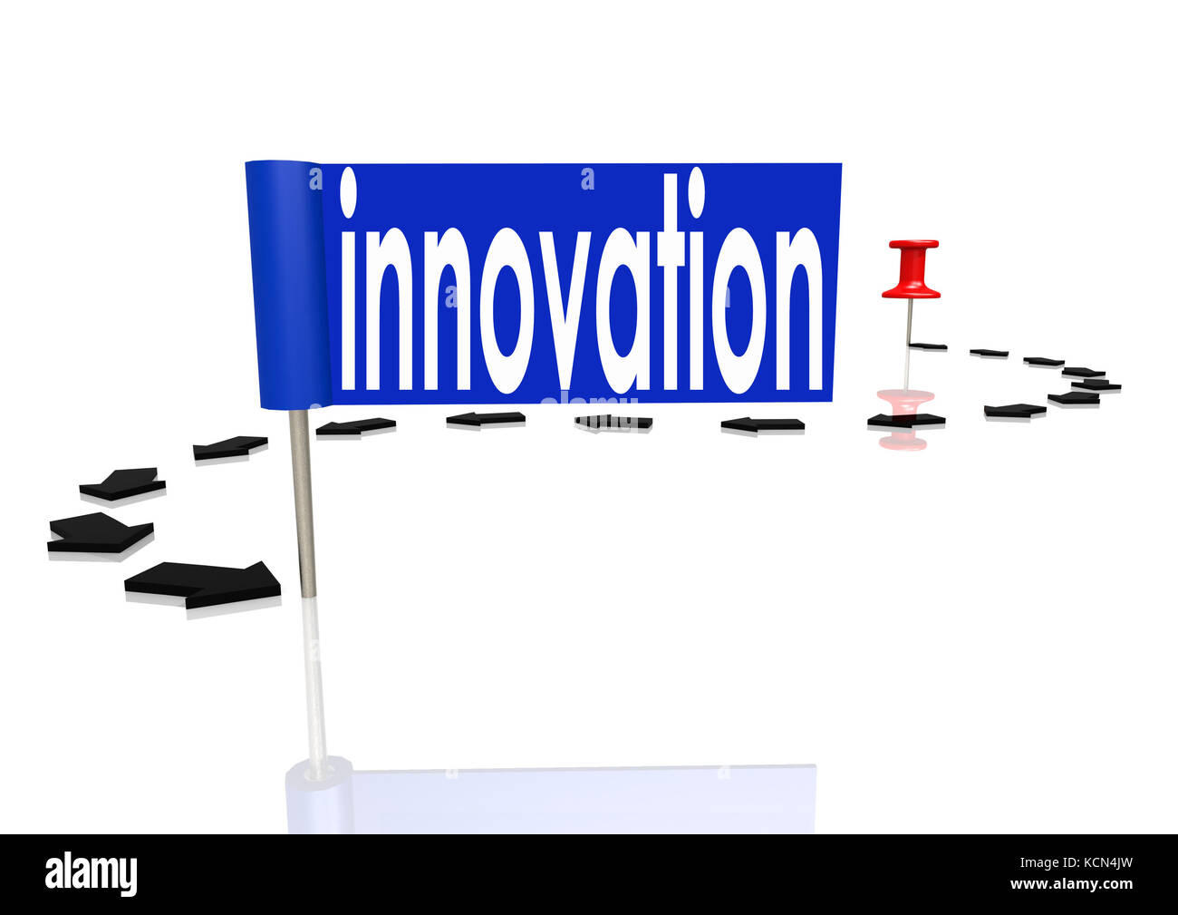 Push pin to innovation image with hi-res rendered artwork that could be ...