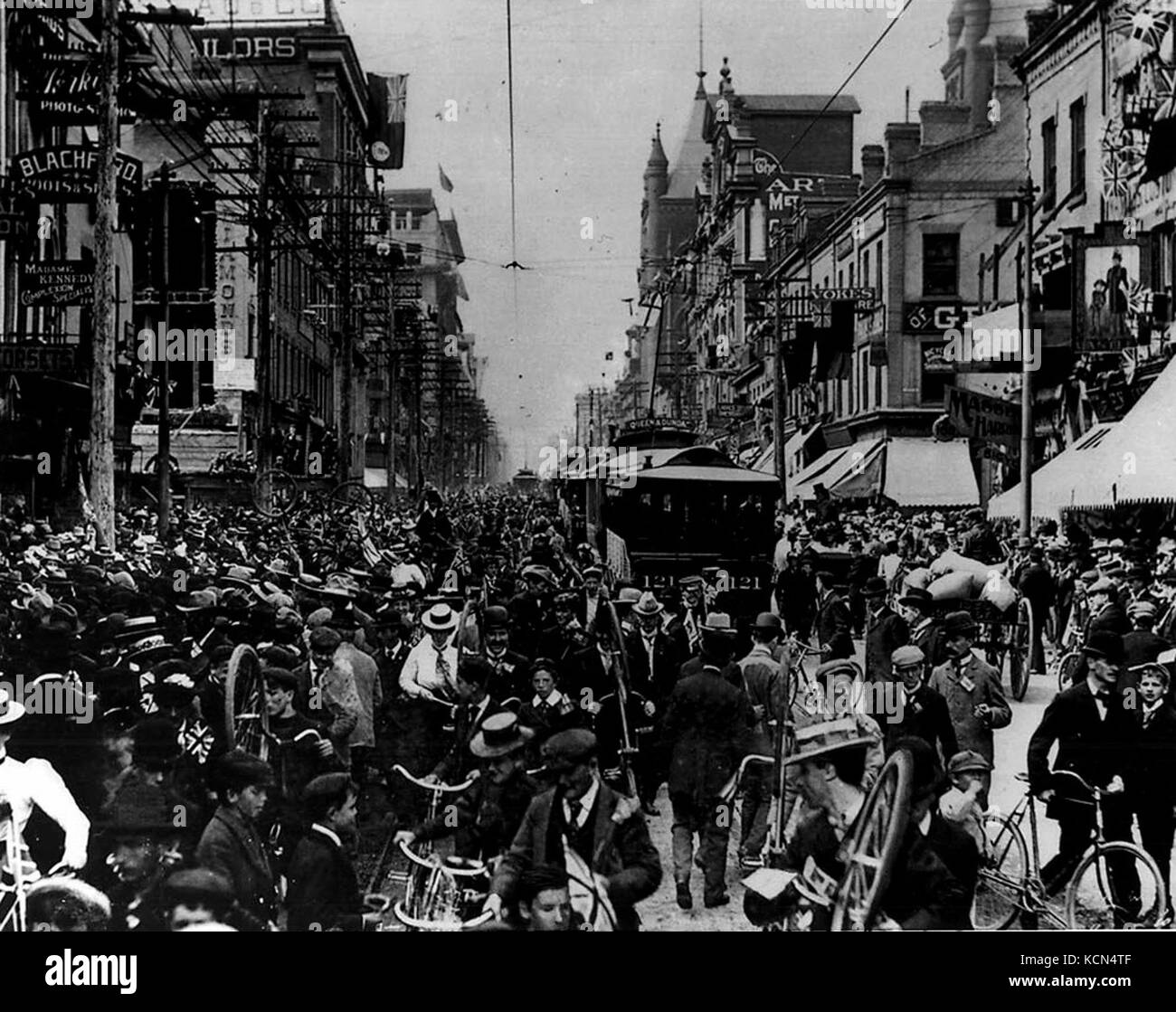 Celebration of the end of the Boer War, Yonge Street Stock Photo - Alamy