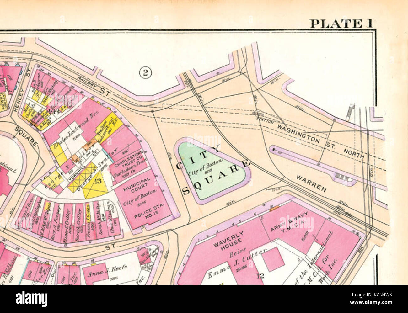 City square ward map 1922 1 Stock Photo - Alamy