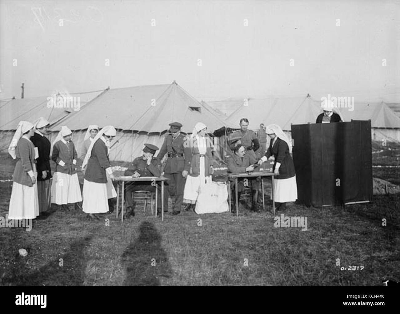 Canadian nurses voting 1917 Stock Photo - Alamy