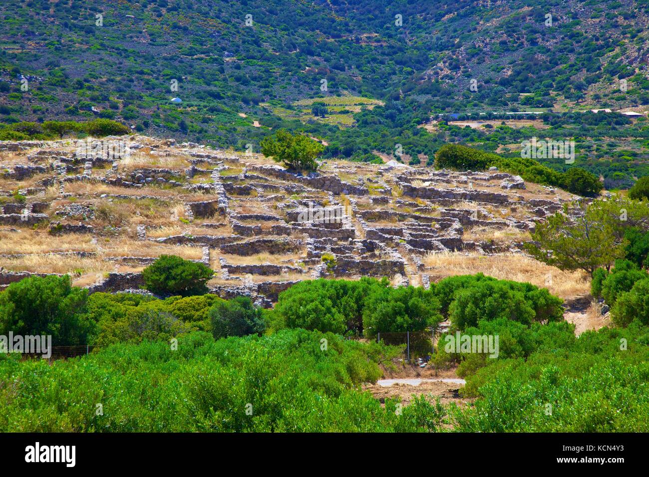 Site of a Minoan Palace Complex, Gournia, Crete, Greek Islands, Greece ...