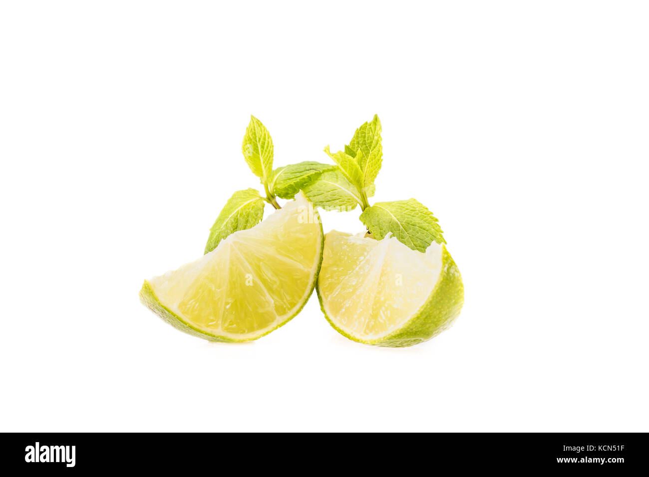 Fresh ripe lime leaves Cut Out Stock Images & Pictures - Alamy