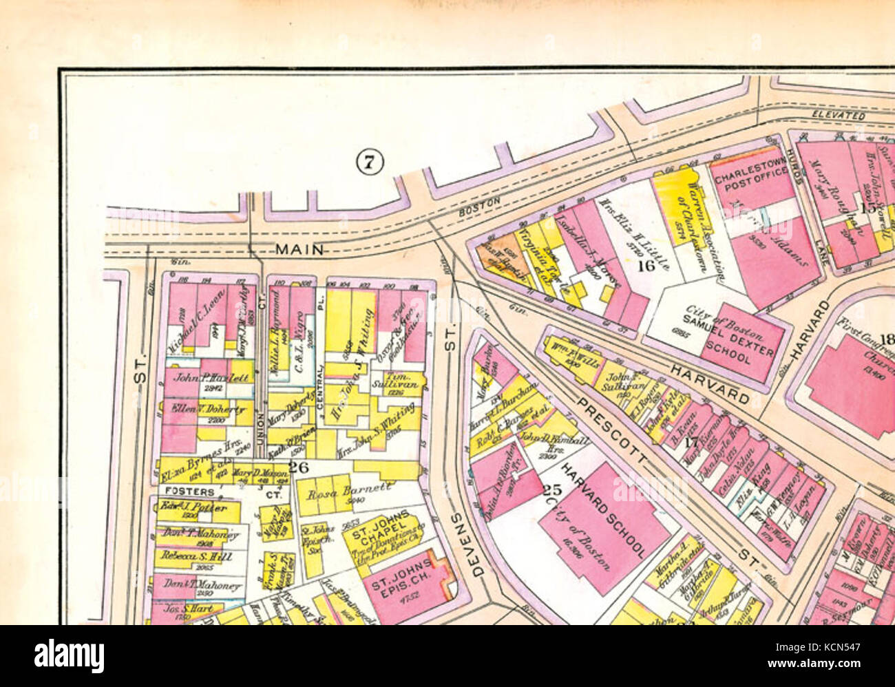 City square ward map 1922 3 Stock Photo - Alamy