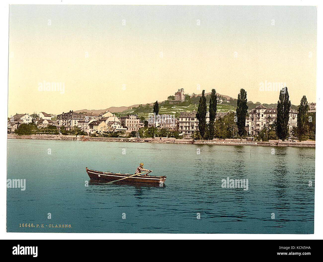 Clarens general view from the Lake Geneva Switzerland Stock Photo - Alamy