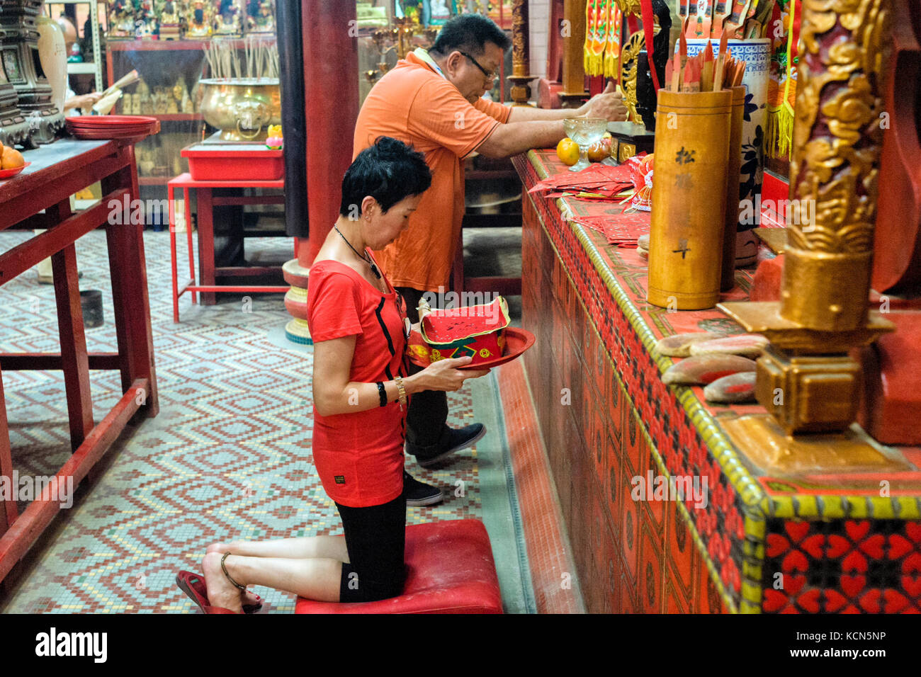 Chinese new year is time to honor deities and the ancestors in the Sze ...