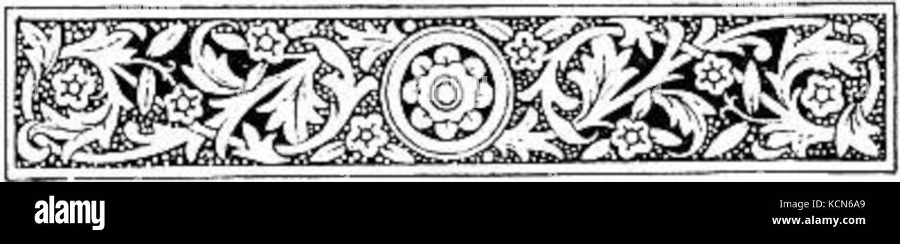 Flower Medallion Border Image Stock Photo - Alamy