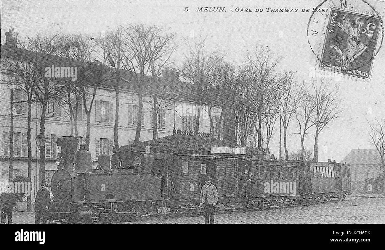 Gare de Melun Carte postale 09 Stock Photo - Alamy