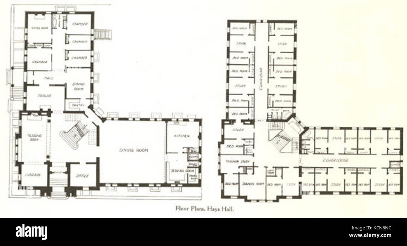 Hays Hall floor plan Stock Photo - Alamy