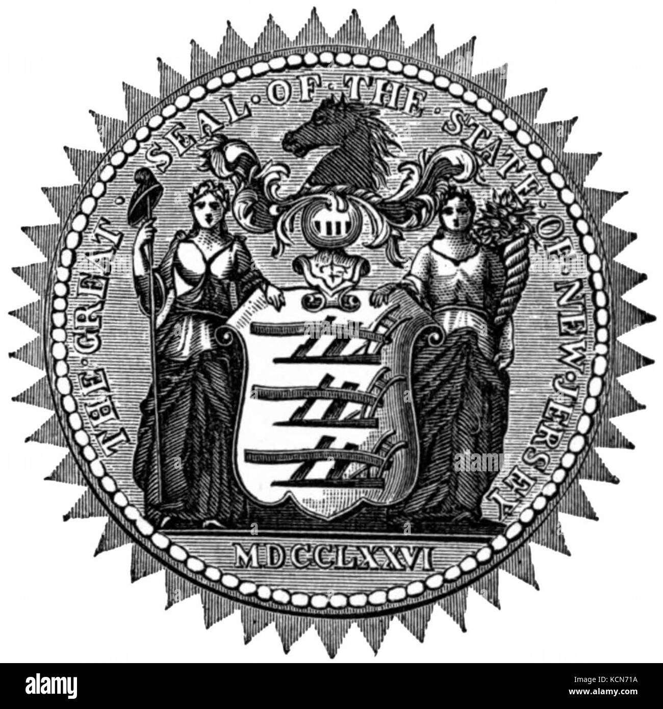 AmCyc New Jersey seal Stock Photo - Alamy