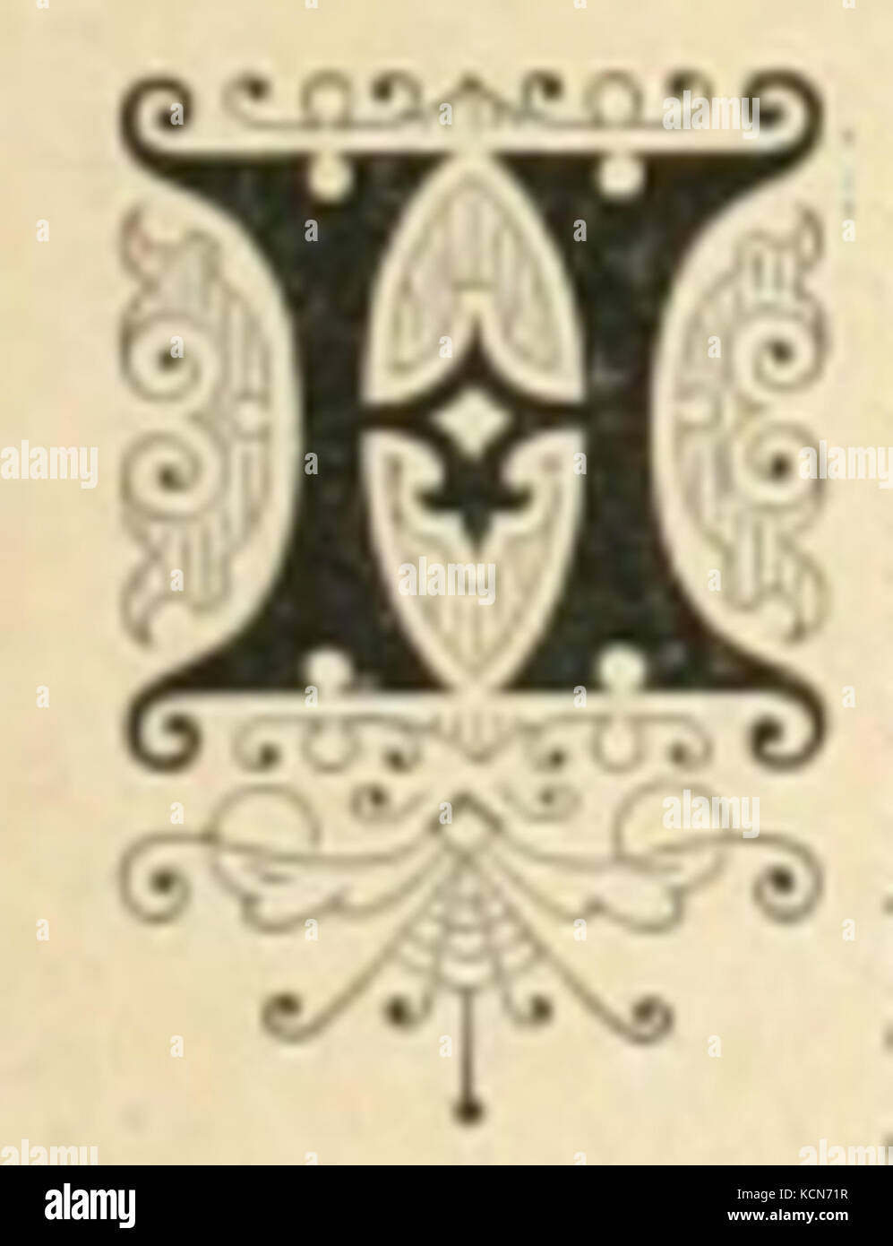 Fancy Letter H Image Stock Photo - Alamy