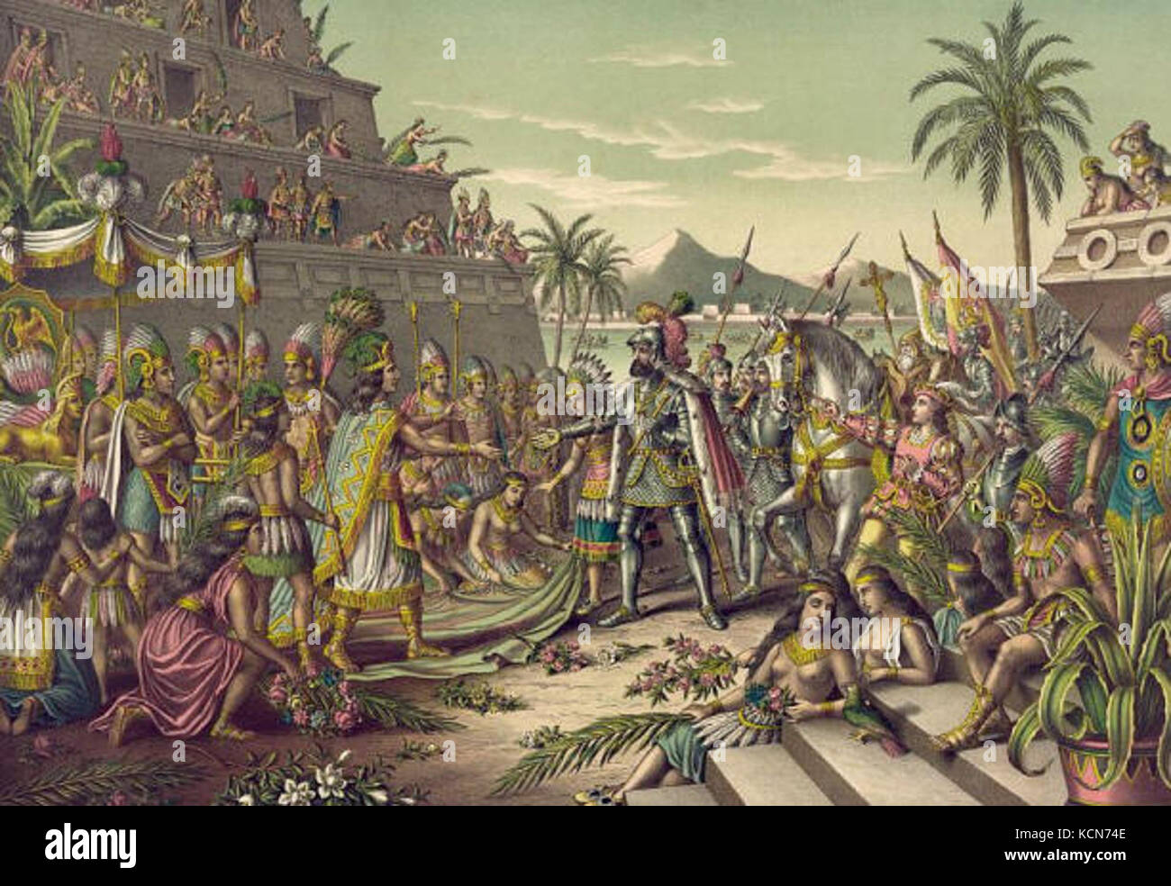Hernan cortes montezuma ii hi-res stock photography and images - Alamy