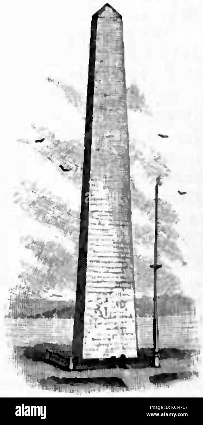 Appletons' Webster Ebenezer Daniel Bunker Hill monument Stock Photo - Alamy