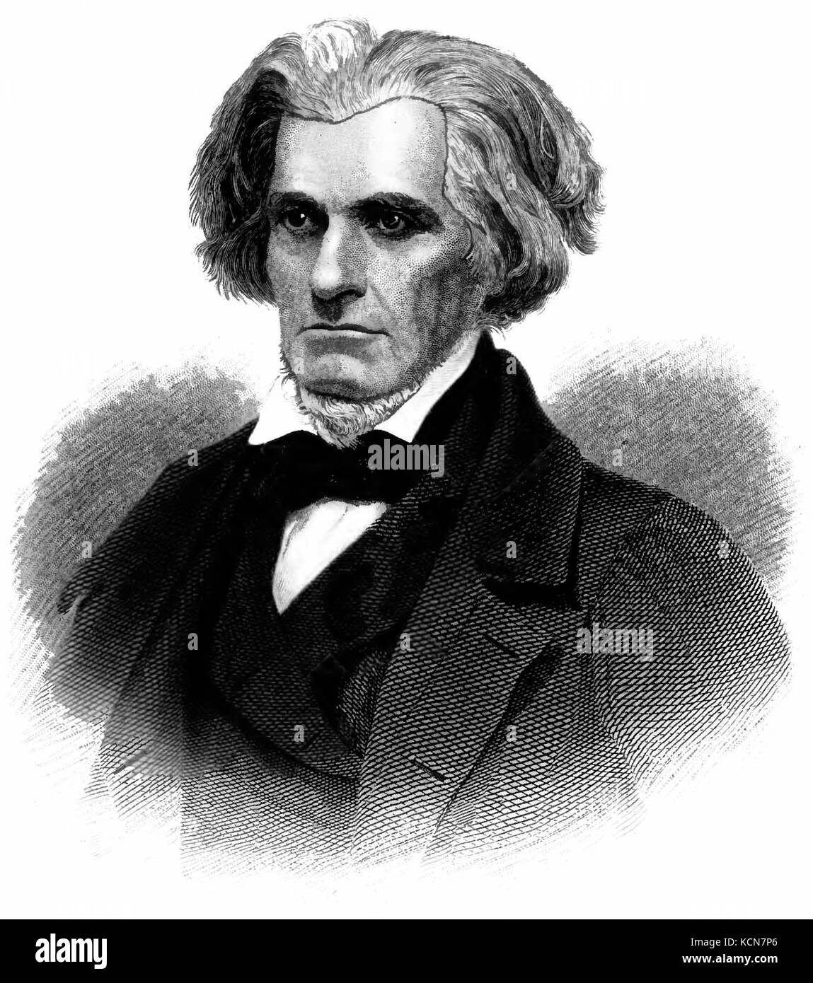 A portrait of John Caldwell Calhoun, an influential American politician ...