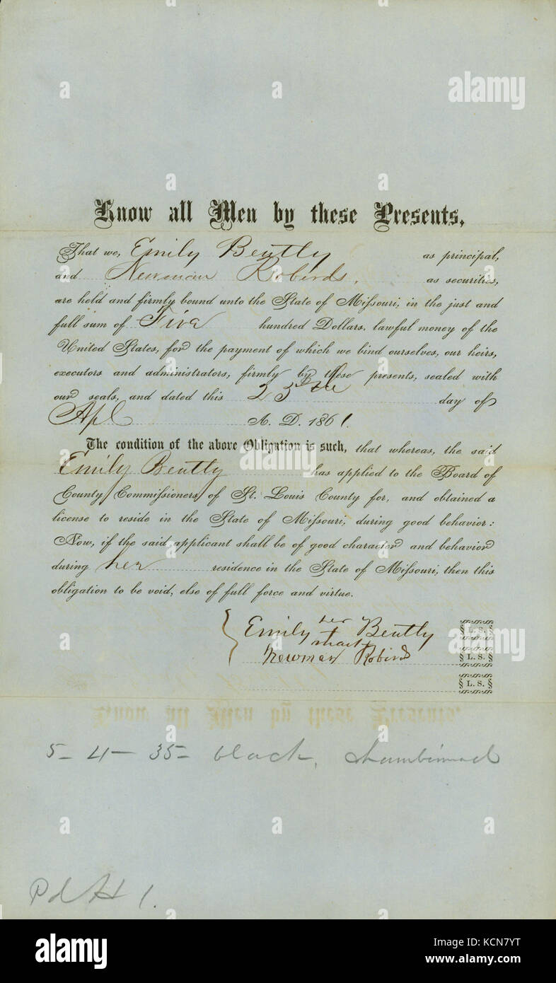 Emily Bently Free Negro Bond Stock Photo - Alamy