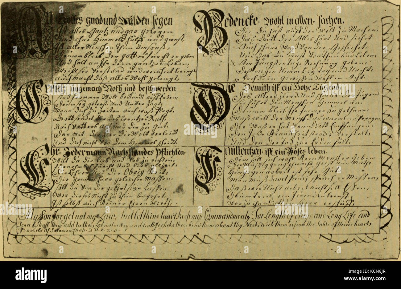 Brumbaugh Christopher Dock Schrift 1 Stock Photo - Alamy