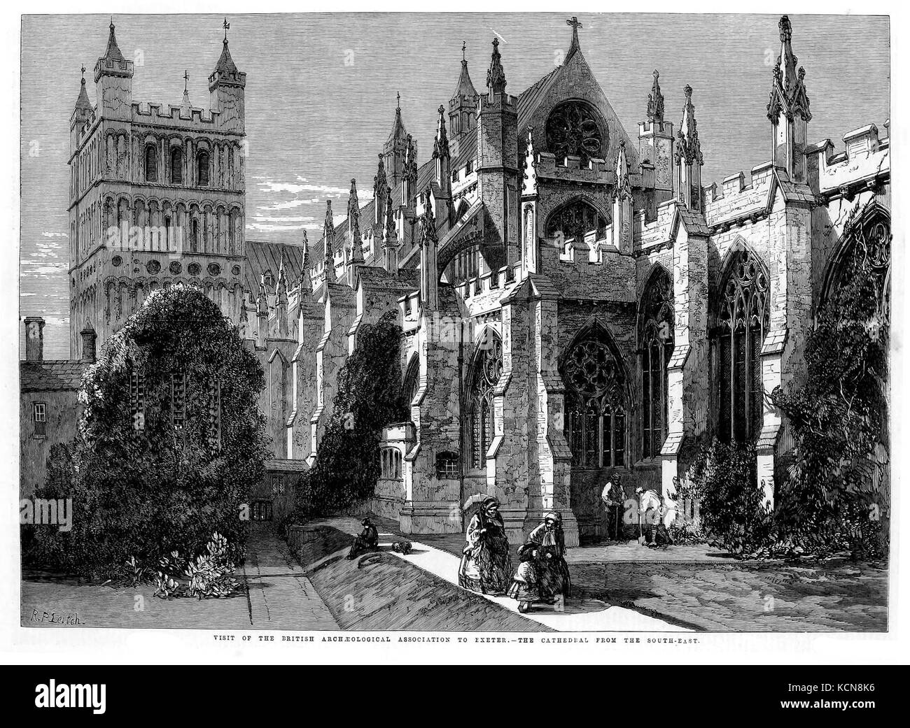 Exeter church Black and White Stock Photos & Images - Alamy