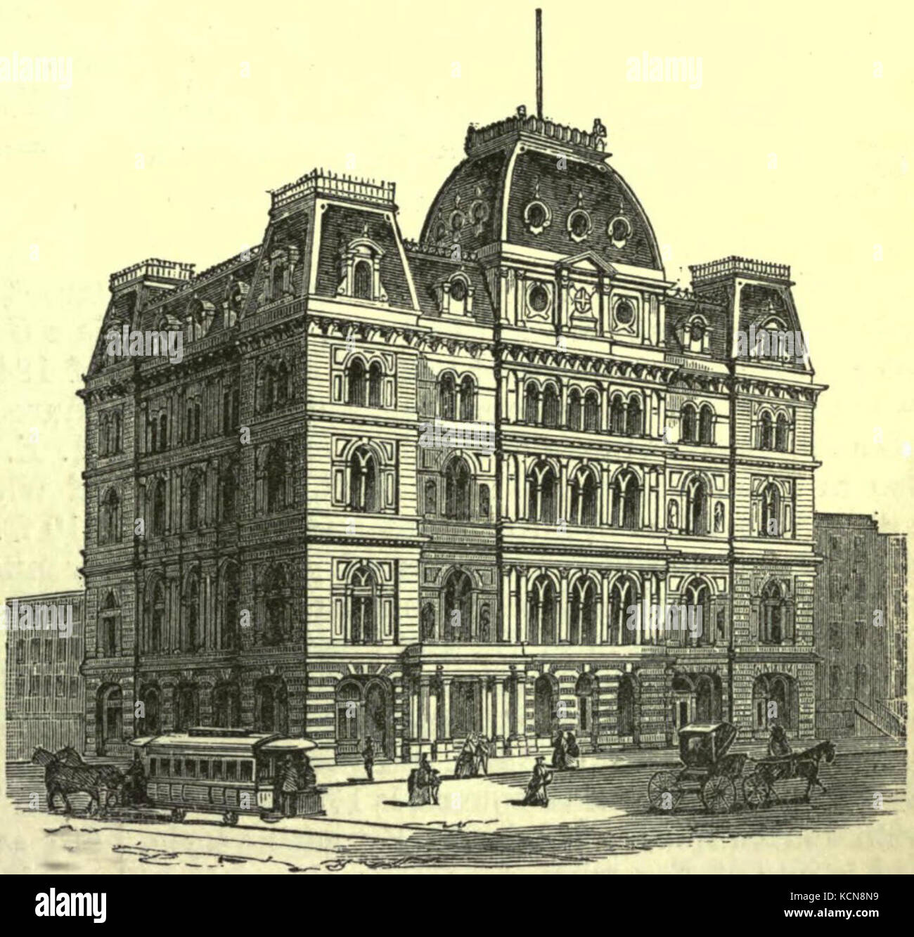 AmCyc New York (city) Masonic Temple Stock Photo - Alamy