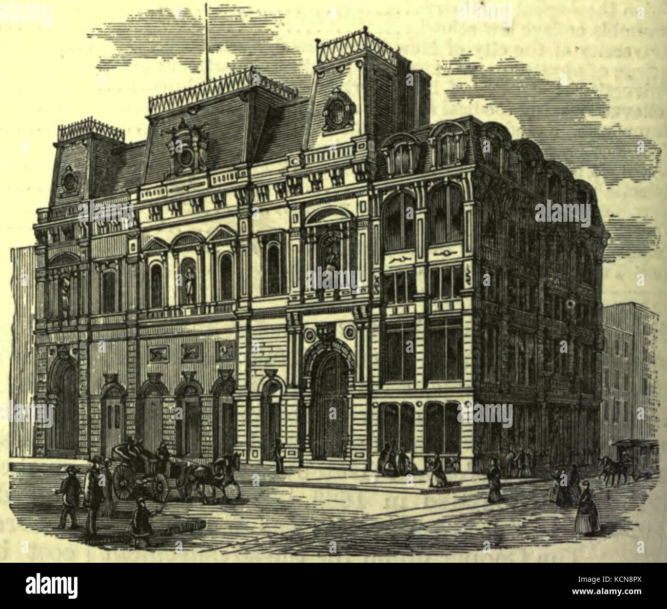 AmCyc New York (city) Booth's Theatre Stock Photo - Alamy