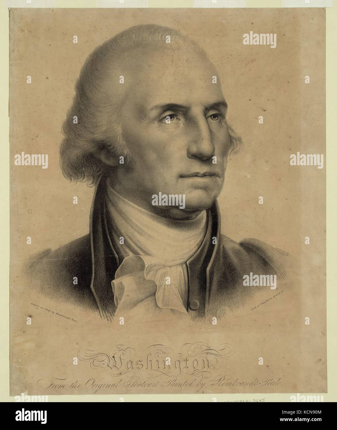 George Washington lithograph Stock Photo - Alamy