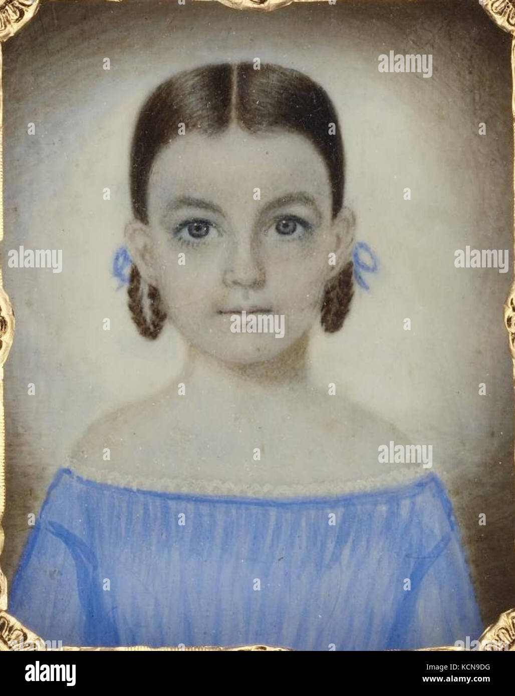 Attributed to Mrs. Moses B. Russell Portrait of a Girl (6QFk9DvTiSBQMA ...