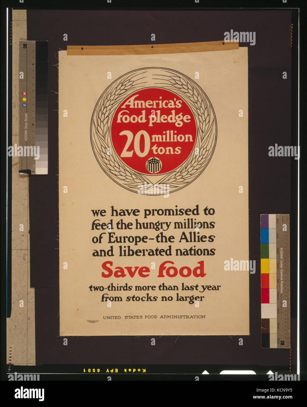 America's food pledge, 20 million tons LCCN00653191 Stock Photo - Alamy