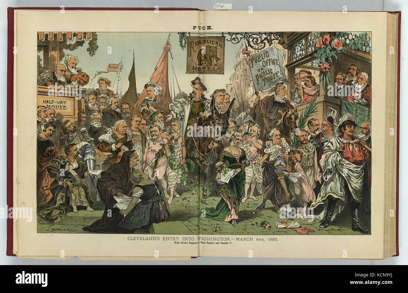 Cleveland's entry into Washington March 4th. 1885 LCCN2011661387 Stock ...