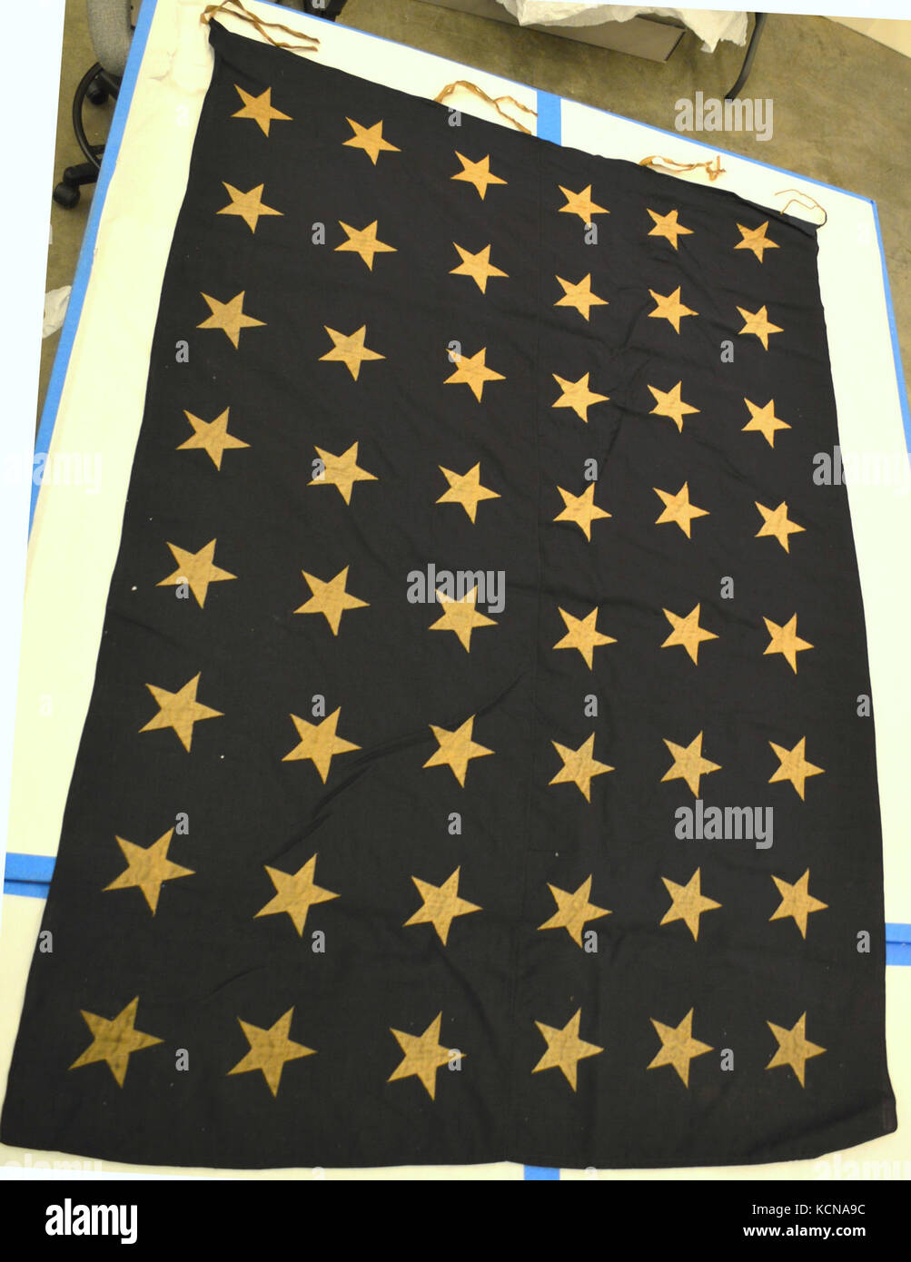 Fourty Eight Star Navy Jack Flag Stock Photo - Alamy