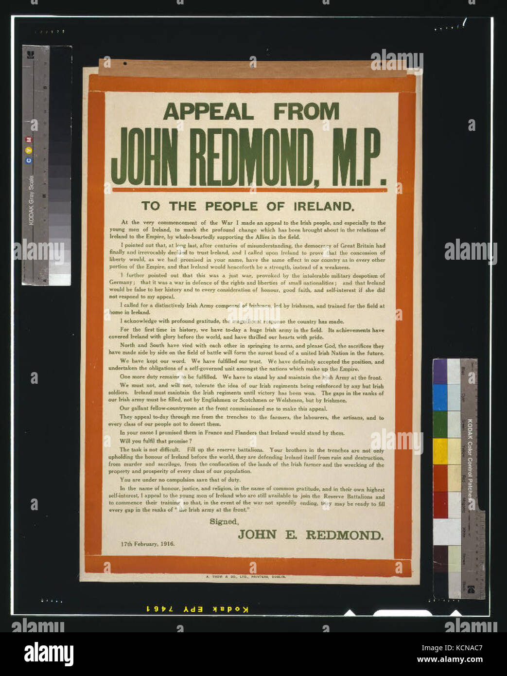 John redmond ireland hi-res stock photography and images - Alamy