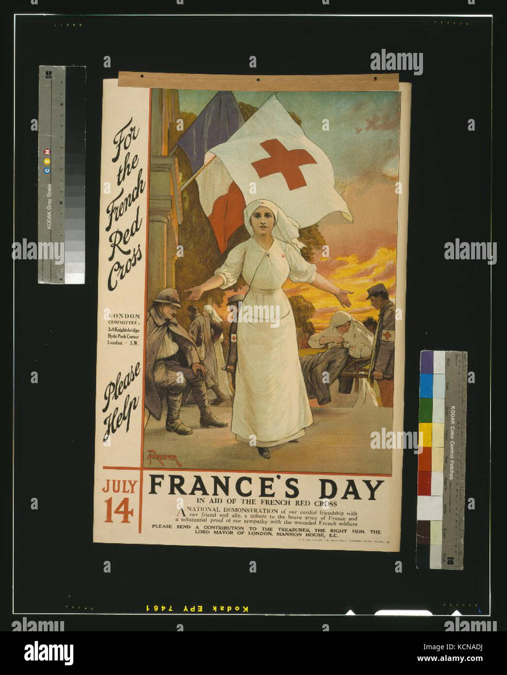 For the French Red Cross. Please help. July 14. France's day, in aid of ...