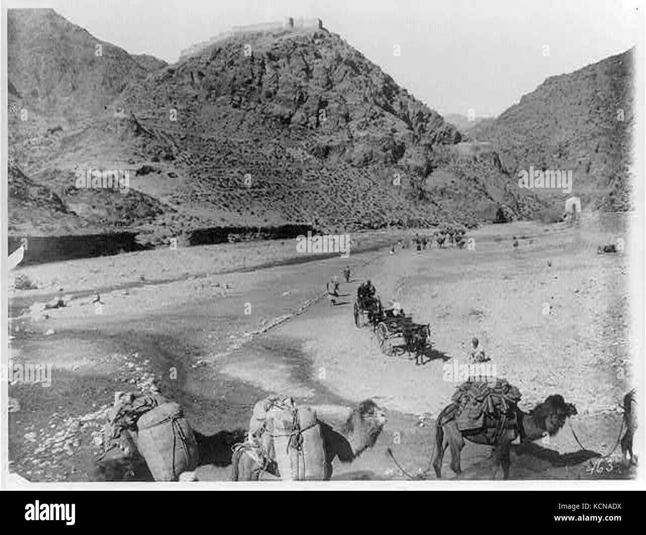 Fort Ali Musjid from the foot of Khyber Pass LCCN2004707362 Stock Photo ...