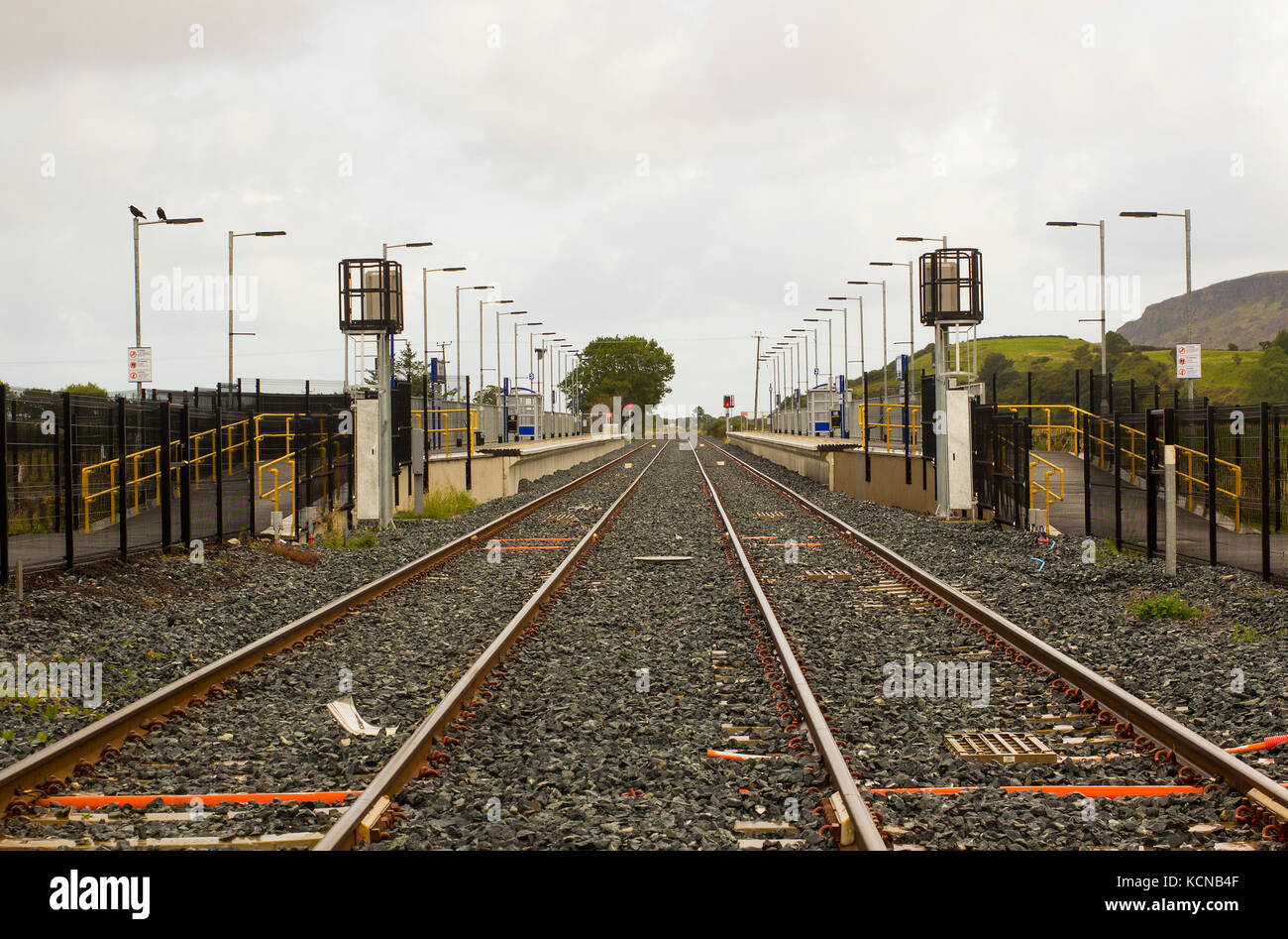 The refurbished automatic rail crossing at the town land of Bellerena ...