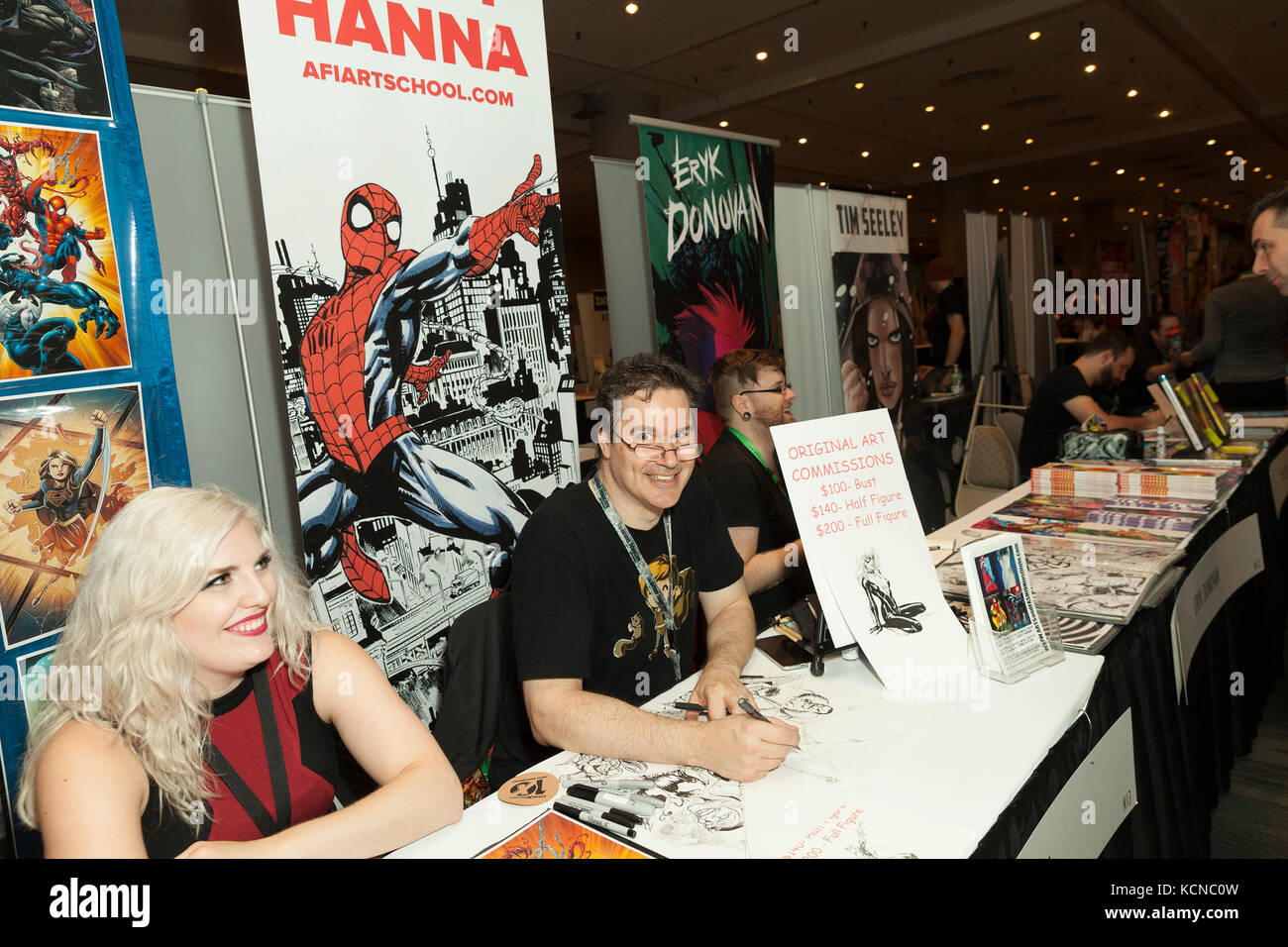 New York, United States. 05th Oct, 2017. Scott Hanna signs autograph ...
