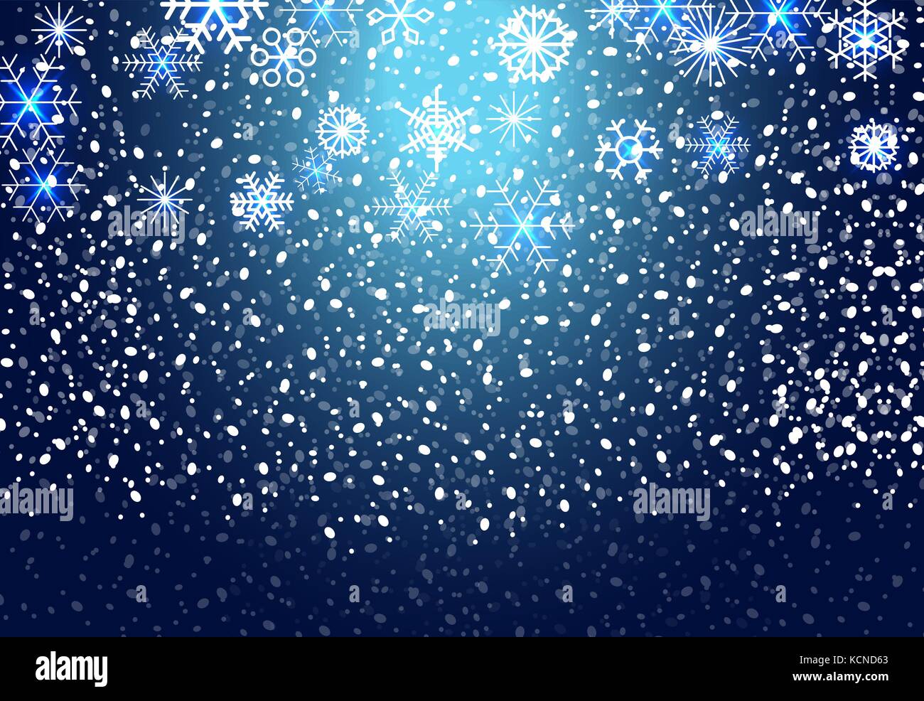Blue abstract falling snowflakes isolated Stock Vector Images - Alamy