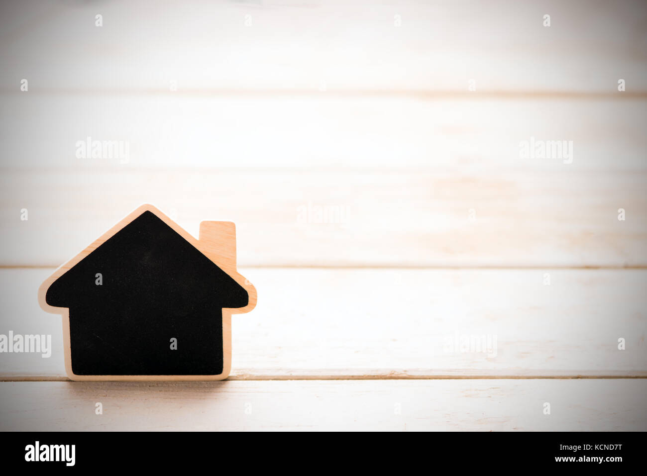 New home concept. Chalk board shaped house Stock Photo - Alamy