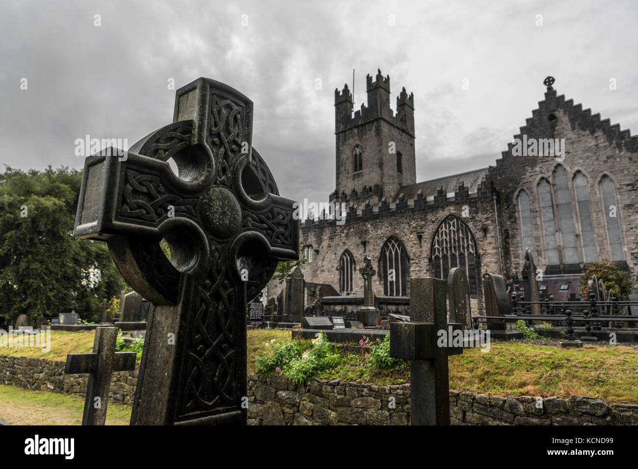 Celtic Cross - Saint Mary's in Limerick Stock Photo - Alamy