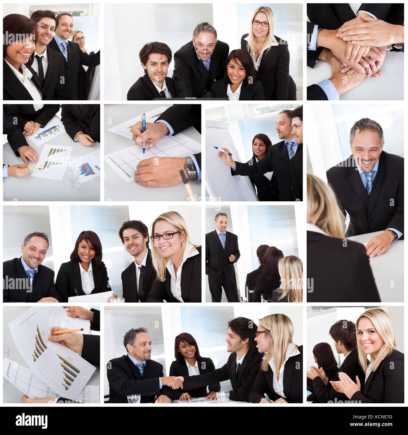 Set of various business images in the office Stock Photo - Alamy