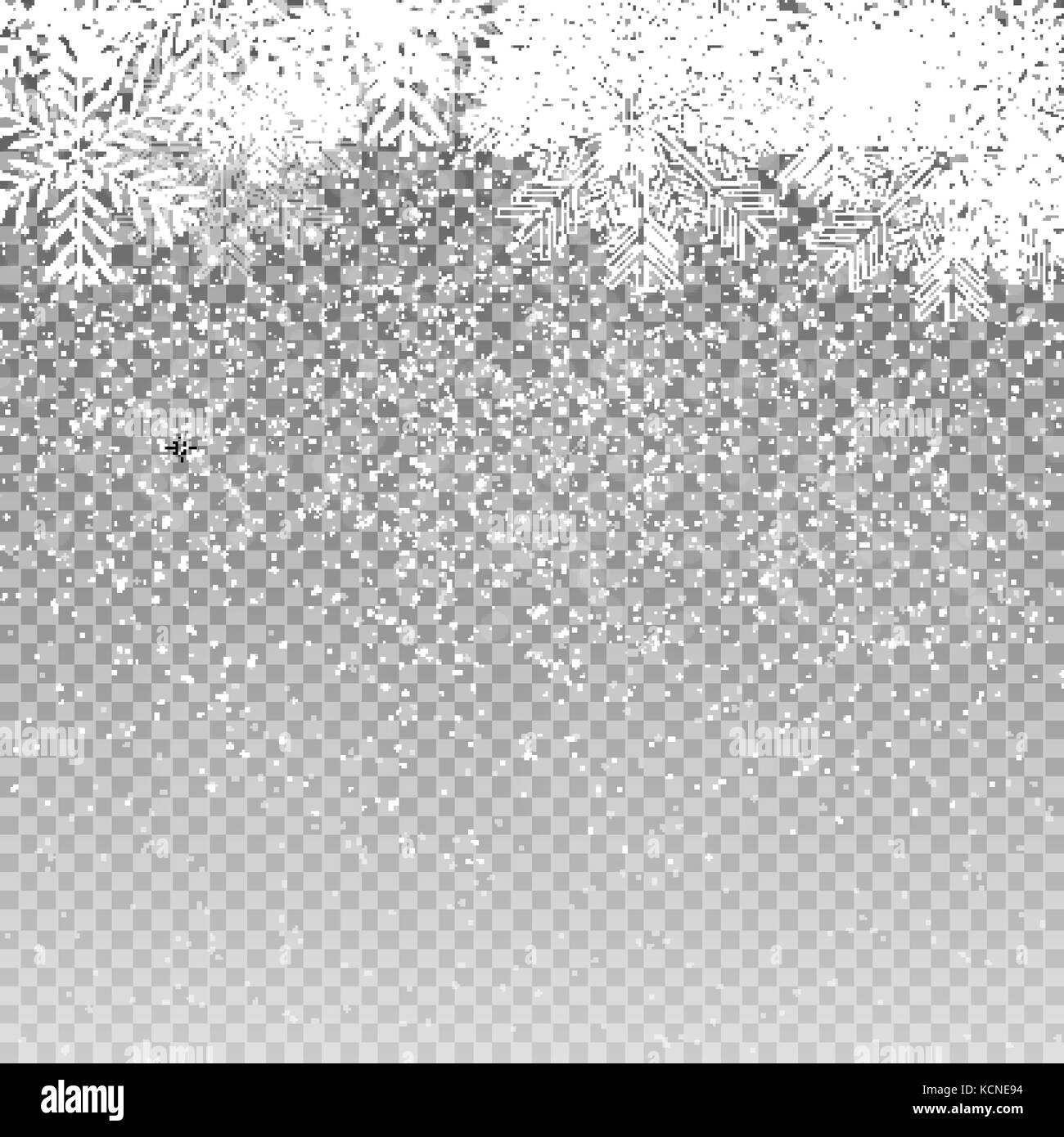 Merry christmas realistic snowflakes Black and White Stock Photos ...