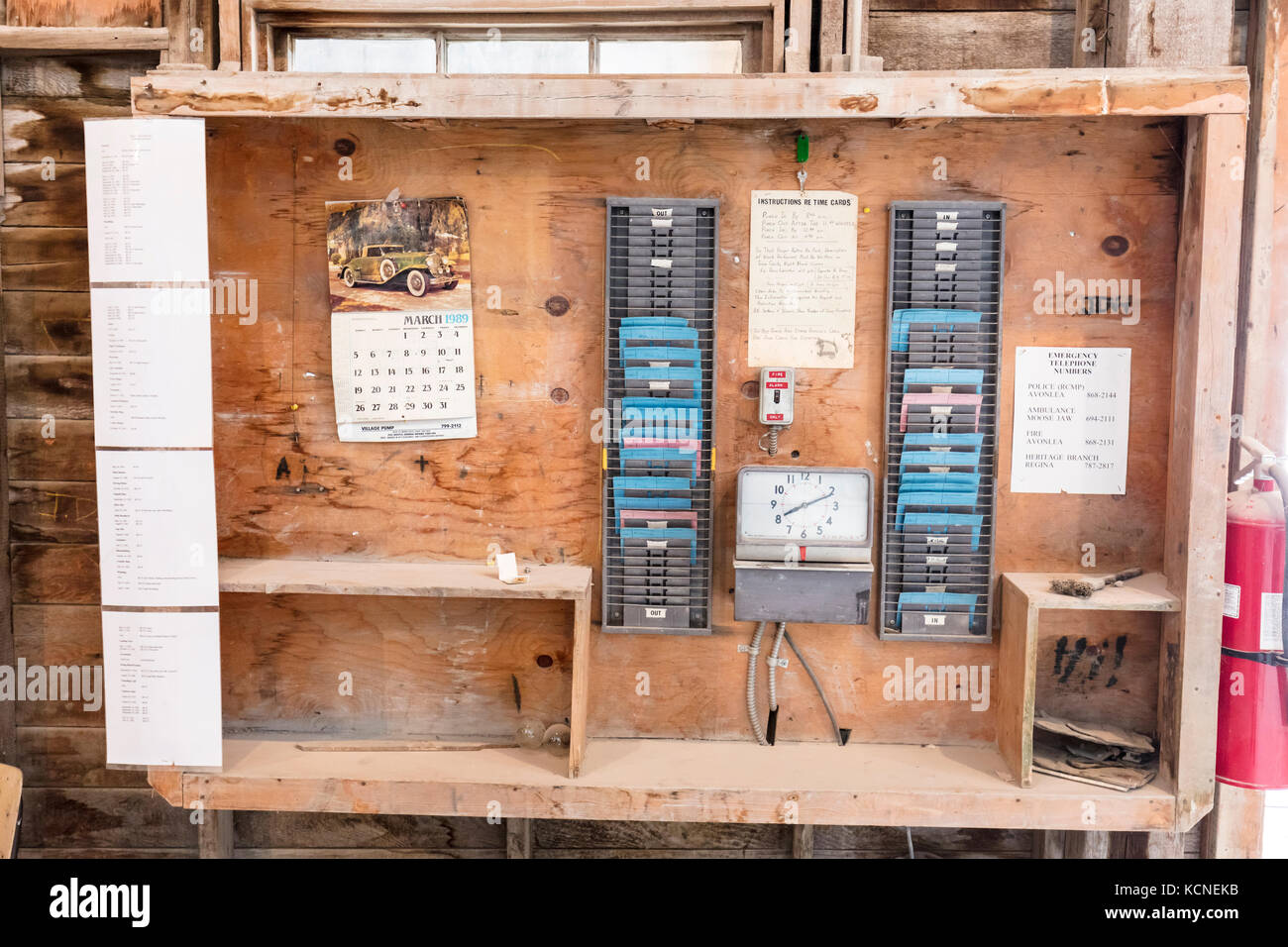 Factory Time Clock High Resolution Stock Photography and Images - Alamy