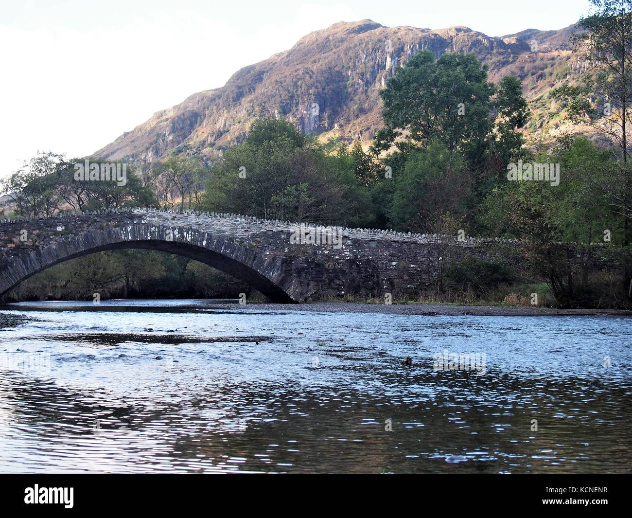 Stone Bridge over River Derwent, Grange, Lake District National Park ...