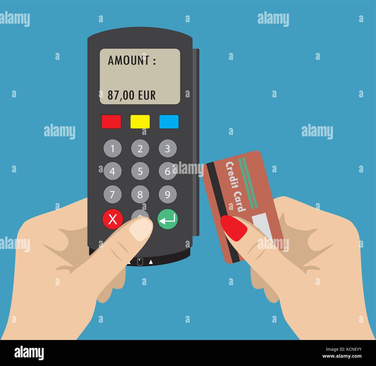 Atm Keypad Pos Terminal Credit Card High Resolution Stock Photography ...