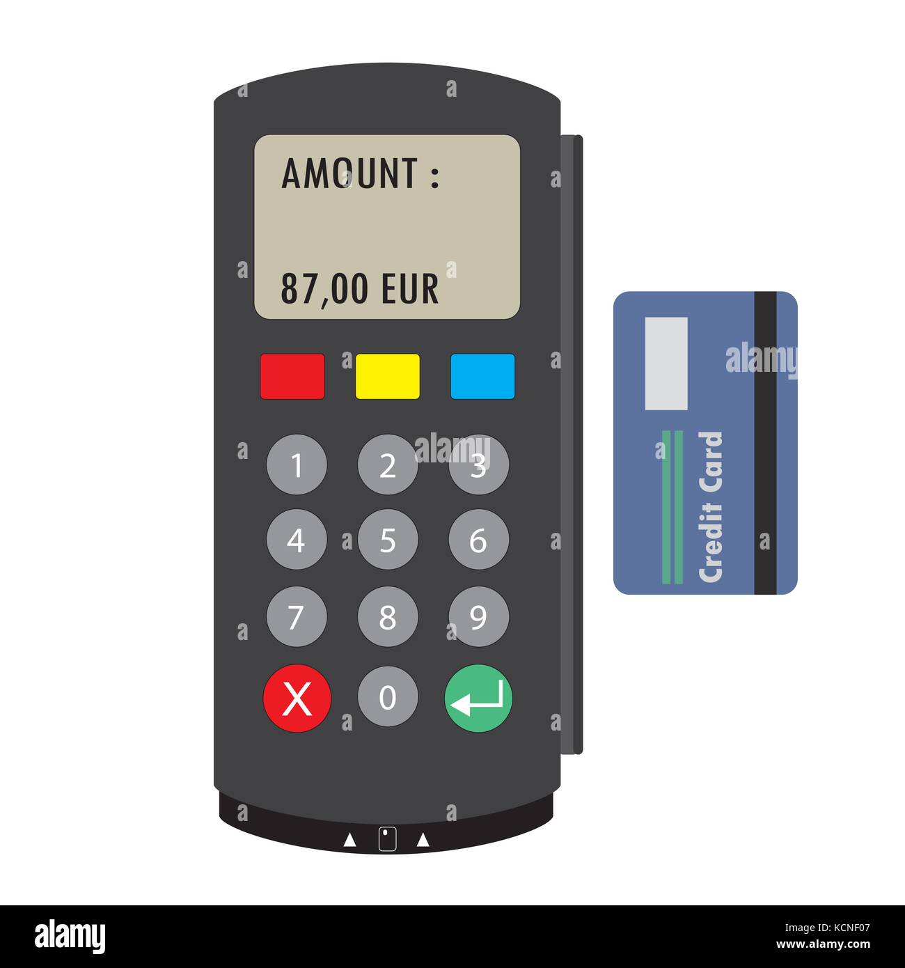 Bank payment terminal icon Cut Out Stock Images & Pictures - Alamy