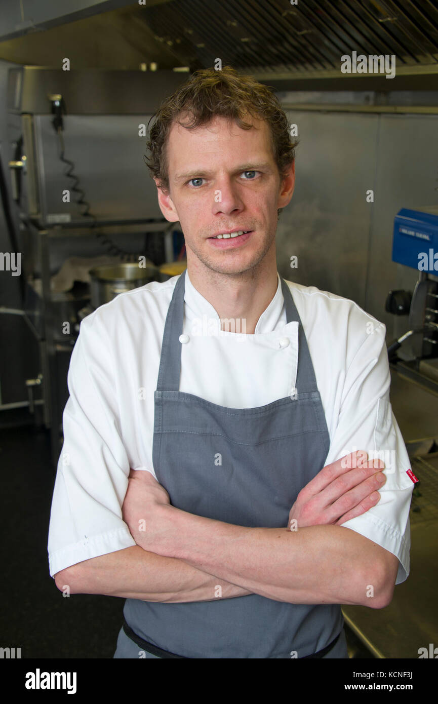 Chris Simpson chef at Nathan Outlaw's Restaurant, Port Isaac, Cornwall ...