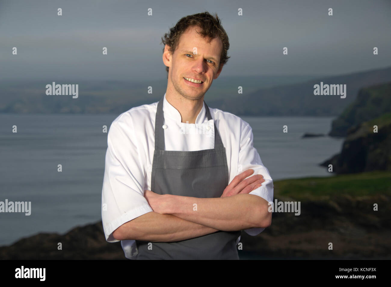 Chris Simpson chef at Nathan Outlaw's Restaurant, Port Isaac, Cornwall ...
