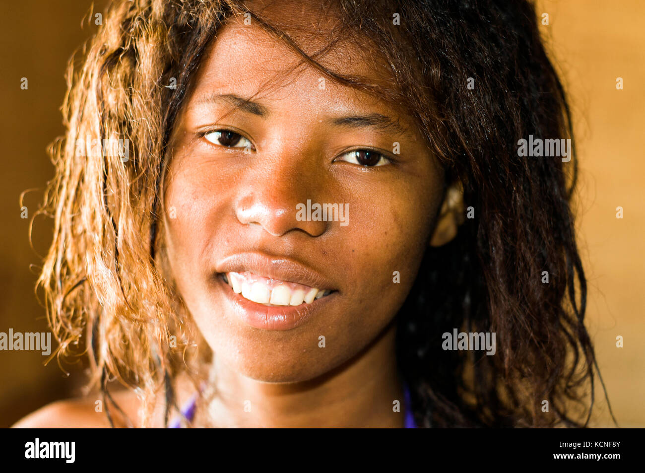 Young Malagasy woman in Ambatoloaka, Nosy Be, Madagascar Stock Photo ...