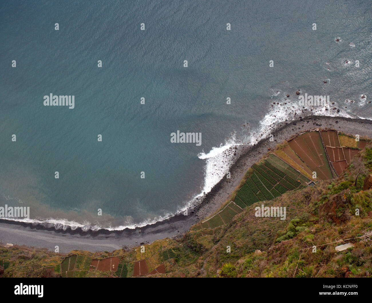 Madeira shoreline from above Stock Photo - Alamy