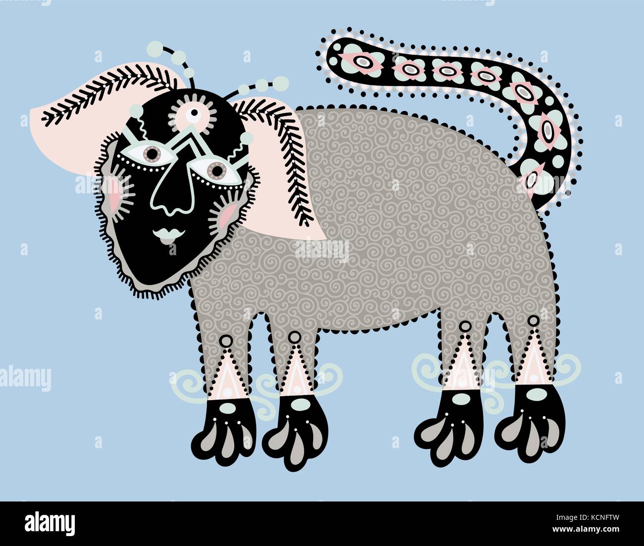 Unique cat artwork Stock Vector Images - Alamy