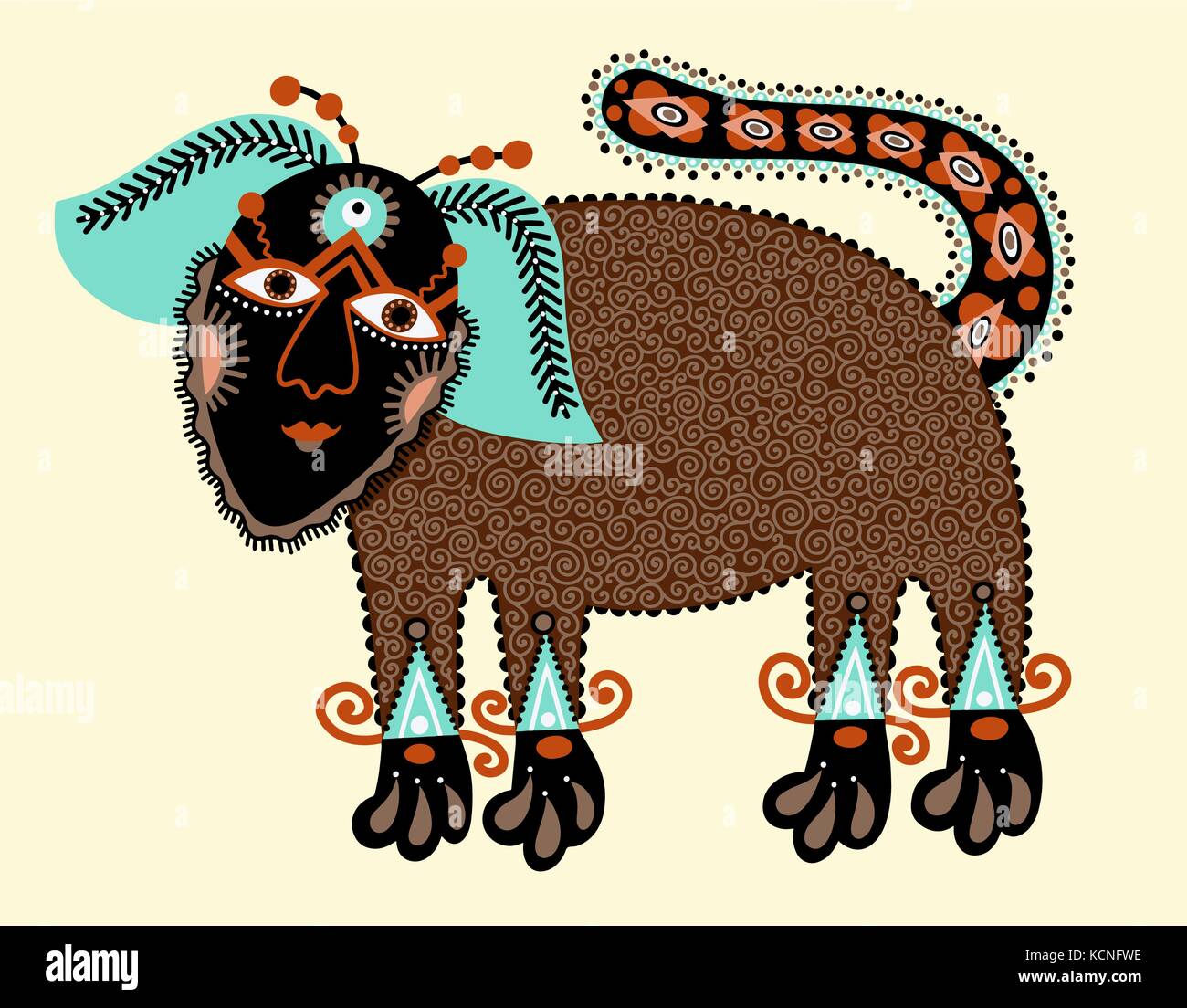 unique original drawing of dog Stock Vector Image & Art - Alamy